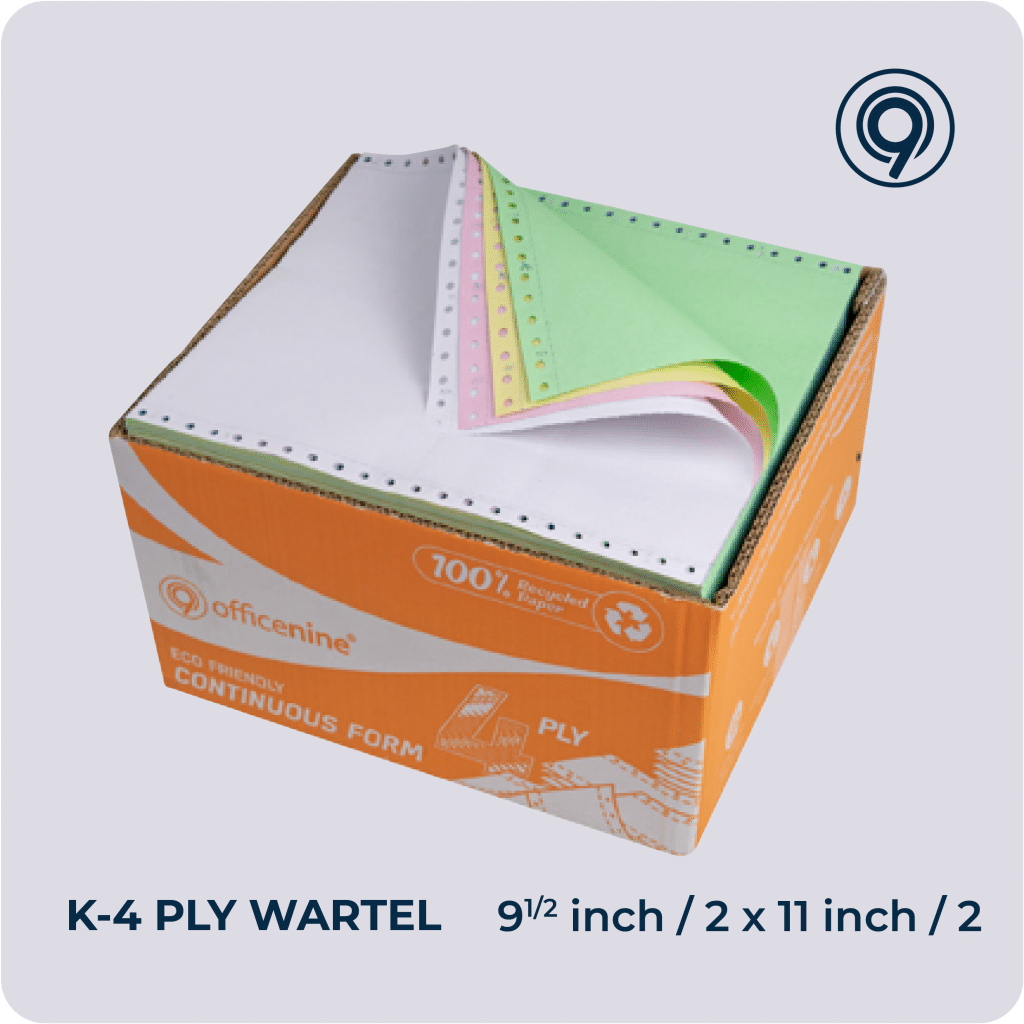 Jual Officenine Kertas Continuous Form K - 4 Ply (WARTEL) 9 1/2 inch ...